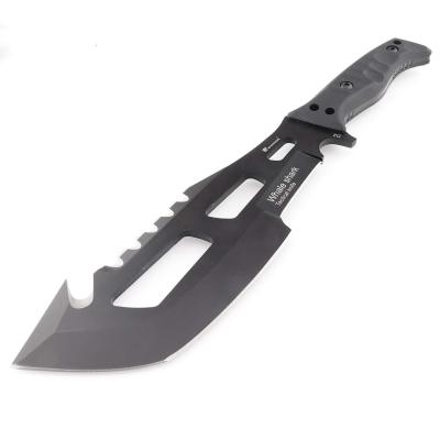 China 7.8in 56HRC Carbon Steel Machete G10 Hunting for sale