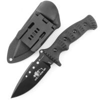 China 4 Inch Fixed Blade Tactical Dagger Knife Oem Wolf Tooth Save Oneself for sale