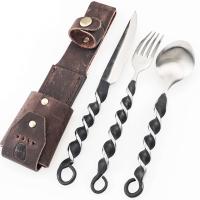 China ODM SS440 Forging Stainless Steel Tableware Suit Wearproof for sale
