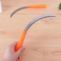 China 65mn Spring Steel Sickle Farm Tools 24.5cm Anti Corrosion Plastic Handle for sale