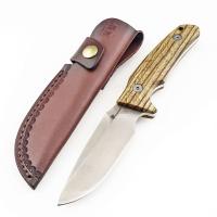 China 4mm High Carbon Steel Machete Wood Handle Jungle Law Survival Knife 9in for sale