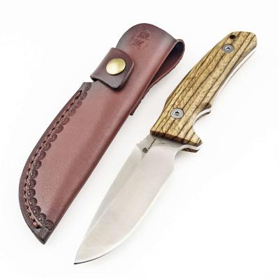 China 4mm High Carbon Steel Machete Wood Handle Jungle Law Survival Knife 9in for sale