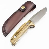 China 4mm High Carbon Steel Machete Wood Handle Jungle Law Survival Knife 9in for sale