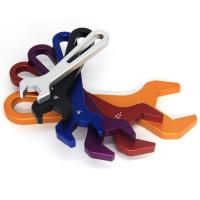 China 20.5cm Forged Steel Wrench Adjustable 3AN To 20AN Fitting Wrench Set for sale