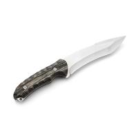 China 300mm Camping Hunting Knife 0.16in Fixed Blade Knife With Leather Sheath for sale
