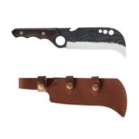 China 58HRC Wooden Handle Machete LFGB Carbon Steel for sale