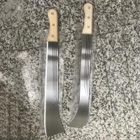 China 11in Wooden Handle Machete Cane Farming Cutting Tools 1.6mm 50MN for sale