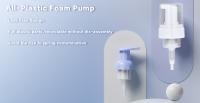 China 30mm Cosmetic Liquid PP Plastic Foam Pump 0.4Cc Smooth Effect for sale