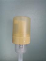 China Minin Bottle Head Brushed Stainless Steel Foam Pump With Clear Overcap for sale