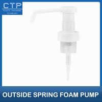 China Plastic Lotion Pump With Unique External Spring Design 0.8-1.5CC Output Secure Overcap / Clip Lockway for sale
