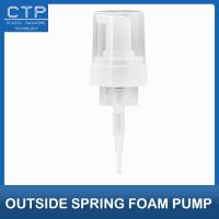 China 1.2cc Output Transparent Overcap Cosmetic Lotion Pump Suitable for Different Viscosities for sale