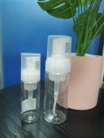 China Minin Bottle Head Brushed Stainless Steel Foam Pump With Clear Overcap for sale