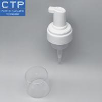 China White 0.8CC Stainless Steel Spring Type 43mm Foam Pump With Cap for sale