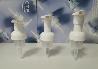 China Adjustable Output 0.8cc 1.2cc 1.5cc White Bottle Foam Pump With Customized Tube Length for sale