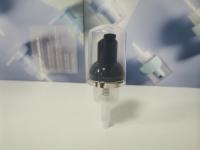 China Transparent Plastic Foam Pump With Cap Lock 30/410 Neck Size  Plated Silver Edge for sale