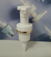 China Plastic Lotion Bottle Pump With 0.8-1.5CC Output And Screw On Closure Gold stamp for sale