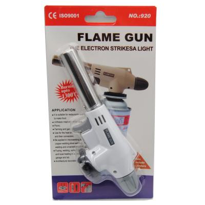 China 920 Self Ignition Butane Gas Torch Piezo Flame Gun For Cooking BBQ DIY Soldering for sale