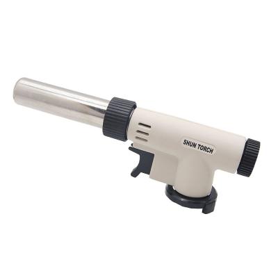 China 516A Piezo Ignition Butane Torch One Second Start Multi Purpose For BBQ Cooking Welding for sale