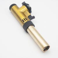 China Solid Brass Nozzle Butane Gas Torch Stainless Barrel Multi Purpose For Kitchen Solder Camping for sale