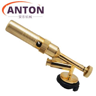 China Gold Finish Heavy Duty Gas Flame Torch Manual Ignition Blowtorch Air Flow Control for sale