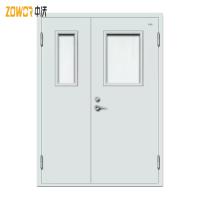 China UL 3-hour Fire-rated Steel Double-door Finished Industrial Metal Entrance Door, Used for Workshop Fire protection for sale