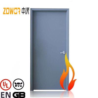 China For Listed Fire Rated Fighting Access Hollow Metal Door Double Leaf Custom 3 Hour Steel Fire Proof Door Modern Finished for sale
