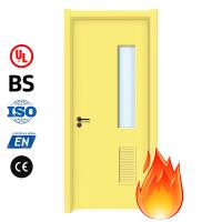 China Steel Fire Rated Door with Louver Ventilation 90Min UL Galvanized Hollow Metal for School Hospital Office Building for sale