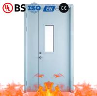 China Modern Double-layer Metal Steel Fire Door 3-hour Fire Rating Heat-insulated Safe Exit Commercial RAL for sale