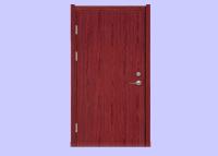 China 30/60 Minute Fire Rated Wood Grain Fire Door with Steel Frame - 40/50/55 mm Thickness Options for Building Safety for sale