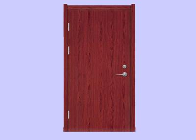 China 30/60 Minute Fire Rated Wood Grain Fire Door with Steel Frame - 40/50/55 mm Thickness Options for Building Safety for sale