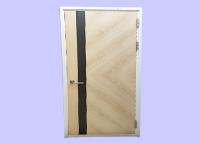 China Single Swing 60 Minute Fire Rated Wood Door with Steel Frame - Grade A/B/C Options in 50-55mm Thickness for sale
