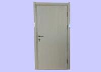 China UL/BS Certified Single Leaf Wood Fire Door with Steel Frame - 45mm Thickness, 112mm Frame Depth for Hotel Applications for sale