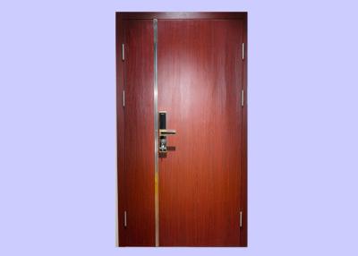 China 60 Minute Fire-Rated Wood Doors with Steel Frame - 40/45mm Thickness, Grade A/B/C Options with 1.5mm-1.2mm Steel for sale