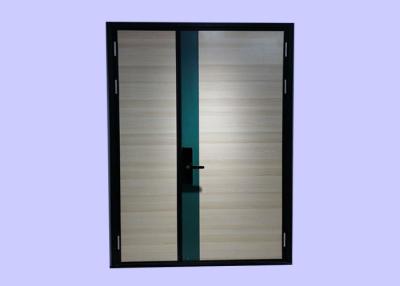 China 1 Hour Fire Rated Wood Fire Door with Steel Frame - 45mm Thickness, 112mm Frame Depth for Apartments for sale