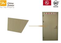 China Melamine Finish 1.5H Fire Resistant Wooden Doors Single Open Type for sale