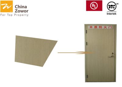 China Melamine Finish 1.5H Fire Resistant Wooden Doors Single Open Type for sale