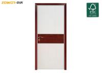 China Honeycomb Paper Filled Melamine Pine Wood Interior Doors 1950-2150mm Length 35-45mm Thickness for sale
