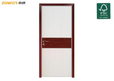 China Honeycomb Paper Filled Melamine Pine Wood Interior Doors 1950-2150mm Length 35-45mm Thickness for sale