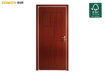 China PVC Finished LH Hinged Pine Wood Interior Doors - 38-65mm Thickness, W900xH2050mm Standard Size with ISO9001 FSC Certification for sale