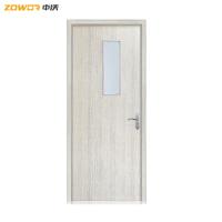 China NFPA252 Wood Grain Steel Fire Exit Doors Single Hinged Type for sale