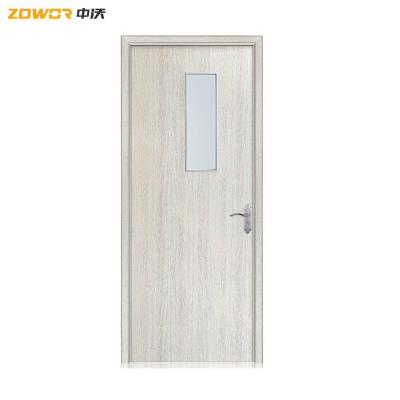 China NFPA252 Wood Grain Steel Fire Exit Doors Single Hinged Type for sale