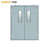 China Villa 1.2mm Frame Galvanized Swing Open Fireproof Steel Door for sale