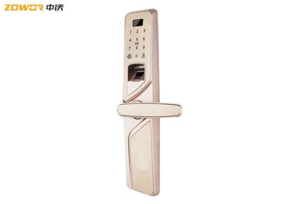 China Zinc Alloy Zigbee Smart Fingerprint Door Lock L440mm with 200 Fingerprint Capacity and 0.3s Recognition for sale