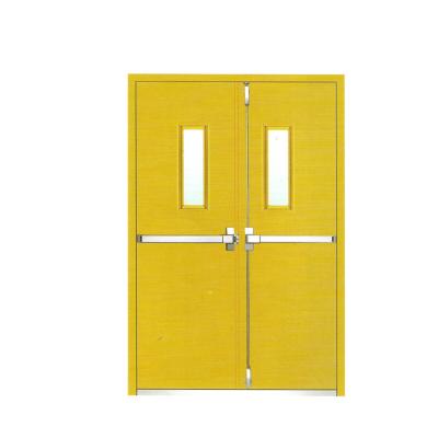 China BS476 Push Pull Hotel Swing 1.5H Steel Fire Exit Doors for sale