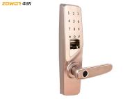 China 110mm 0.1s Fingerprint Smart Lock with 200 Fingerprint Capacity and 1000 Password Sets for Apartments for sale