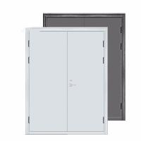 China Powder Coating 60min Fireproof Galvanized Steel Exit Door for sale
