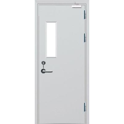 China Swing Open 1.5 Hour Galvanized Steel Fire Exit Doors for sale