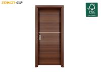 China 45mm Thick PVC Finish HDF Fire Rated Wooden Doors - 2100mm x 900mm Standard Size with BS/UL/ISO/FSC Certification for sale