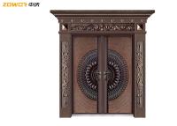 China Villa Morden Front Steel Door Entry Door With Frame Sound Proof customized size for sale