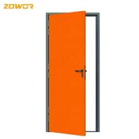 China Proofing Cyclone Tint Glazed Fire Safety Door Swing Opening for sale